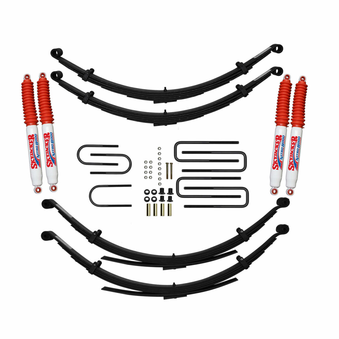 D800BKS - 8 in. Suspension Lift System with Front and Rear Leaf Springs ...